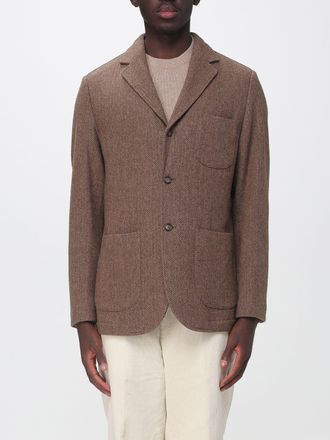 Sebago Blazer court droit en polyester avec revers et poches plaqu&eacute;es