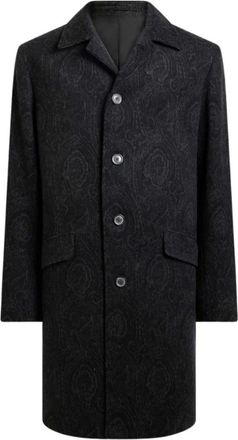Etro Manteau droit - Homme - Manteaux - Bleu - Taille: M