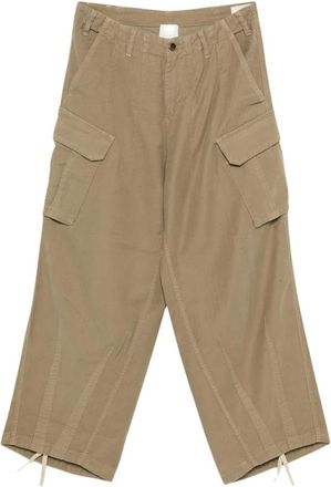 Alysi Femme, Pantalons, Beige, Taille: W28 Cropped Cargo Pants