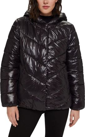 Esprit Damen 081CC1G313 Jacke, 001/BLACK, S