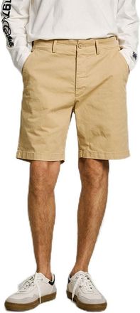 Pepe Jeans London Herren Regular Chino Shorts, Braun (Khaki-Beige), 33W