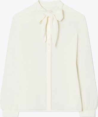 Tory Burch Damen Schluppenbluse aus Georgette