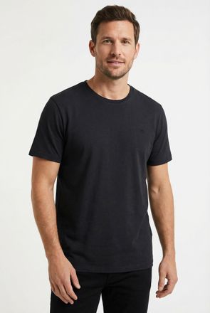 Camel Active T-Shirt CAMEL ACTIVE, Herren, Gr. 4XL, grau (asphalt), Jersey, Obermaterial: 100% Baumwolle, bestickt, unifarben, regular fit normal, Rundhals, Shirts