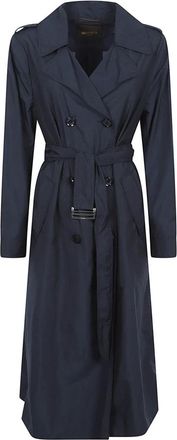 Moorer Femme, Manteaux, Bleu, Taille: 38 FR Trench Manteaux