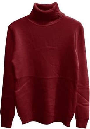 Generic Pull tricoté pour femme - Hauts de Noël 2024 666666 - Couleur unie - Pull ample pour femme - Printemps et automne - Un mot - Épaule exposée - Capuche 