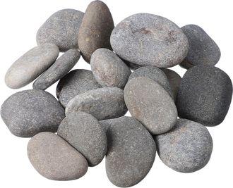 BESTONZON VILLCASE 20 St&uuml;ck Teiliges Flache Polierte Naturkieselsteine f&uuml;r DIY Steinmalerei Kinderfreundliche Bemalbare Steine mit Glatter Oberfl&auml;che zum Bastel