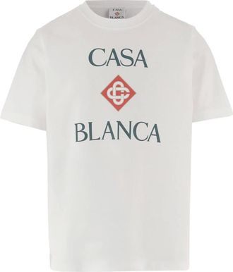 Casablanca Homme, Tops, Blanc, Taille: 2XL T-Chemises