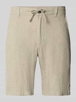 Selected Regular Fit Chinoshorts aus Baumwoll-Leinen-Mix Modell BRODY