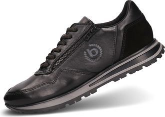 Bugatti Herren Low-Top Sneaker, Männer Halbschuhe, Wechselfußbett,schnürschuhe,schnürer,straßenschuhe,Strassenschuhe,schwarz (1000),42 EU / 7.5 UK