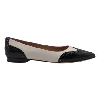 Ralph Lauren Zweifarbige Ballerinas aus Lackleder - - Shoes - Damen - Wei&szlig; - 36 1/2 EU
