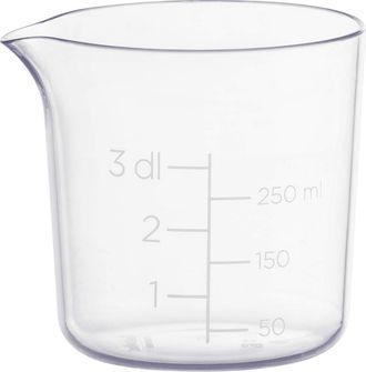 Gastromax GastroMax Messbecher 0,3 L - mit ml-Skala - Langlebiger SAN-Kunststoff - Mit anderen Bechern aus dem Sortiment ineinader stapelbar - Sp&uuml;lmaschinenfest