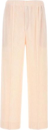 Issey Miyake Homme, Pantalons, Rose, Taille: M Pleated Straight Pantalons