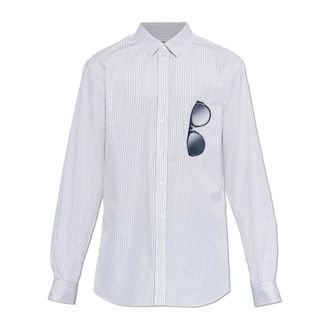 Moschino Homme, Chemises, Blanc, Taille: XL Chemise &agrave; poche