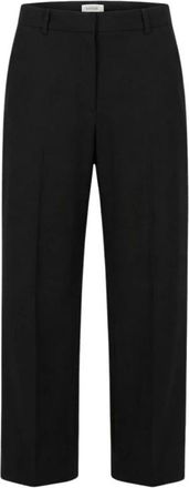 Toteme Femme, Pantalons, Noir, Taille: 38 FR Pantalon Fluide Large