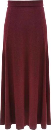 Zimmermann Femme, Jupes, Rouge, Taille: 42 FR Rebellion Merino Midi Skirt