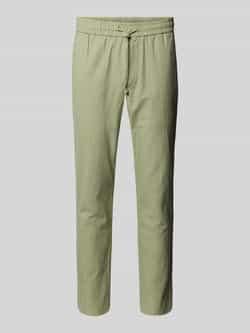 Only & Sons Cropped Stoffhose aus Leinen-Mix Modell LINUS