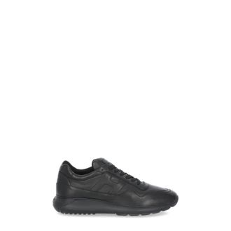 Hogan Homme, Chaussures, Noir, Taille: 41 1/2 EU Baskets en cuir