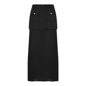 Bruuns Bazaar Femme, Jupes, Noir, Taille: 36 FR CalcareaBBShennia Skirt