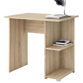 IDIMEX Bureau nova, en m&eacute;lamin&eacute; blanc mat et gris