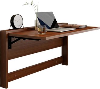 Generic An Der Wand Montierter Klapptisch, Computertisch for Kleine Wohnungen, Robuste, Verdeckte Massivholzstation, 150 Kg Tragf&auml;higkeit for Das Home-Office 