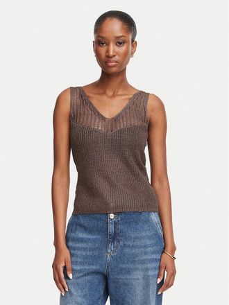Morgan Top 262-MGATO Dunkelbraun Slim Fit