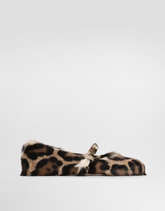 Dolce & Gabbana Ballerina - Frau Flat Braun 37.5