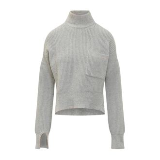 Marni Femme, Pulls, Gris, Taille: 36 FR Pull à col roulé gris