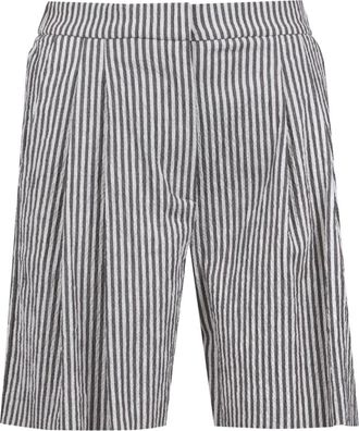 ottod'Ame Femme, Shorts, Multicolore, Taille: 36 FR Striped Textured Shorts