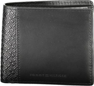 Tommy Hilfiger Homme, Accessoires, Noir, Taille: ONE Size Portefeuille Homme en Cuir Noir