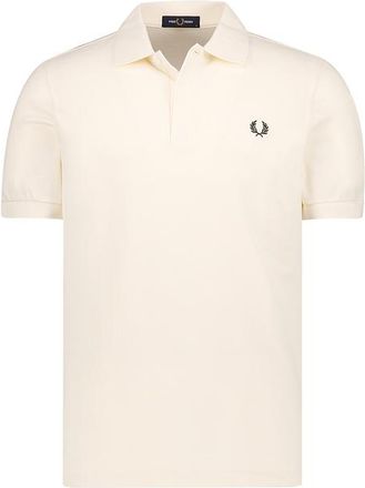 Fred Perry Herren Polo-Shirt wei&szlig; Baumwoll-Piqu&eacute;