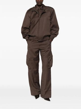 Frankie Shop Kelly Cargo Trousers - Brown