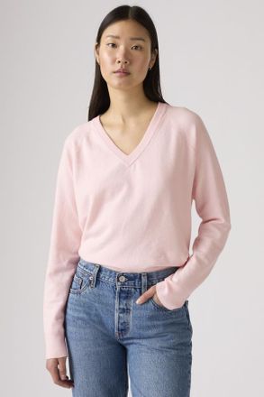 Levi's Pull Col V Ultra Doux - Femme - Rouge / Otpourri - XS