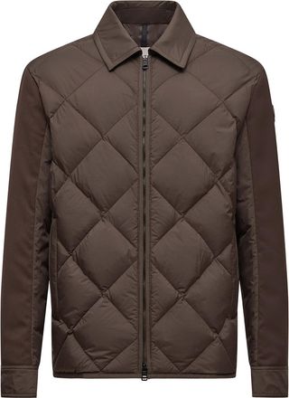 Moncler Veste-chemise à matelassage en losanges Aiguille