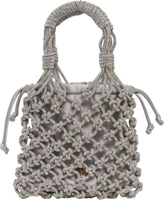 Pinko Pinko, Femme, Sacs, Gris, Taille: ONE Size Mini Crystal 1 Sac &agrave; main