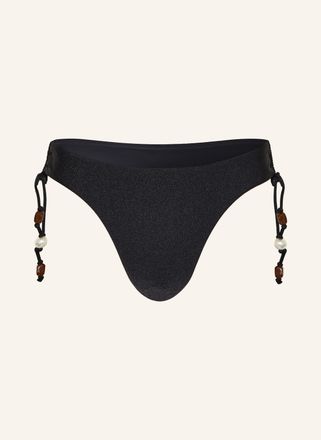 Seafolly Triangel-Bikini-Hose Palermo Loop Mit Schmuckperlen schwarz