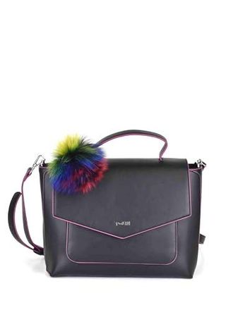 L'ATELIER DU SAC Bandouli&egrave;re Noir 13105 PC