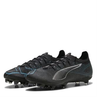 Puma Ultra Pro Fu&szlig;ballschuhe mit festem Boden f&uuml;r Herren (Schwarz/Silber)
