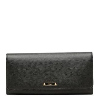 Fendi Portefeuille long Pre-owned (bi-fold) - Femme - Pre-owned - Noir - Taille: ONE Size