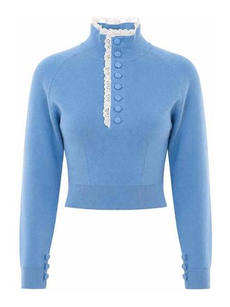 Chlo&eacute; Pull Col Rond - Bleu