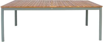 Sweeek Table de jardin SENORA acacia kaki avec coins arrondis. 10 places. 200 x 100 x 75 cm