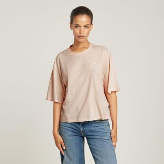 G-Star Horizontal Seam Loose Top - Pink - Damen
