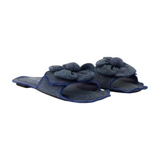 Marc Jacobs Cotton Textile Sandals - Blue