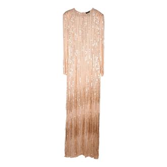 Elisabetta Franchi Femme, Robes, Rose, Taille: 38 FR Abito lungo dritto