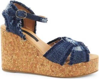 Colors Of California Capri Wedge Sandal - - Shoes - Damen - Blau - 40 EU