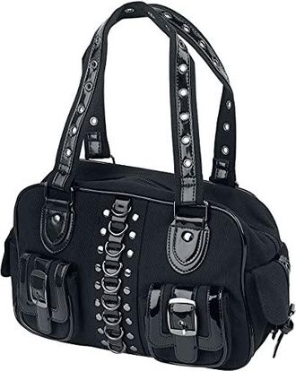 Banned Alternative Sac Rhapsody Femme Sac &agrave; main noir 80% Coton, 20% Polyur&eacute;thane