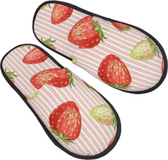 Generic Pantoufles Unisexes Fraises Chausson Hommes Antid&eacute;rapantes Doux Pantoufles Pour Invit&eacute;s, Pour F&ecirc;te, Mariage, Hommes, M