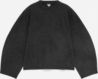 Arket Pullover Aus Wollwalk -Grau