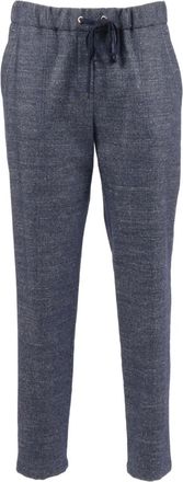 Lorena Antoniazzi pantalon à taille élastiquée - Bleu