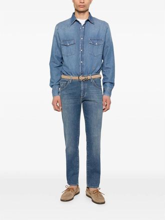 Jacob Cohen Cotton-Linen Blend Shirt - Blue