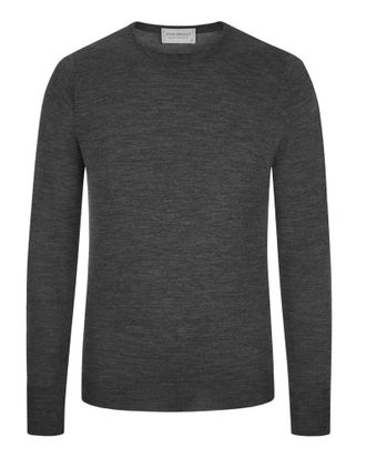 John Smedley Pullover aus Merinowolle, O-Neck in